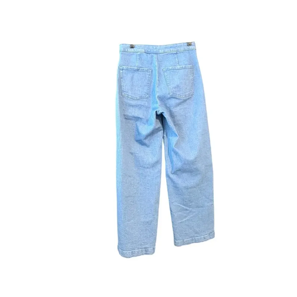 Old Navy | Pants & Jumpsuits | Old Navy Light Blue Highrise Cropped ...